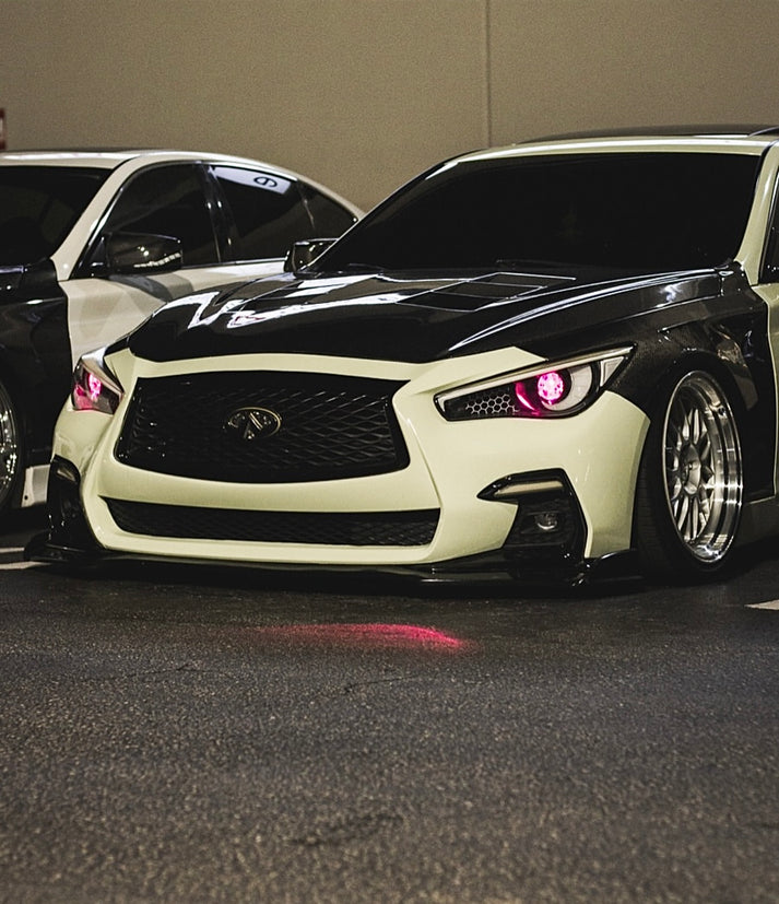 Q50 2014-2021 Prebuilt Custom Headlights – Milly customs